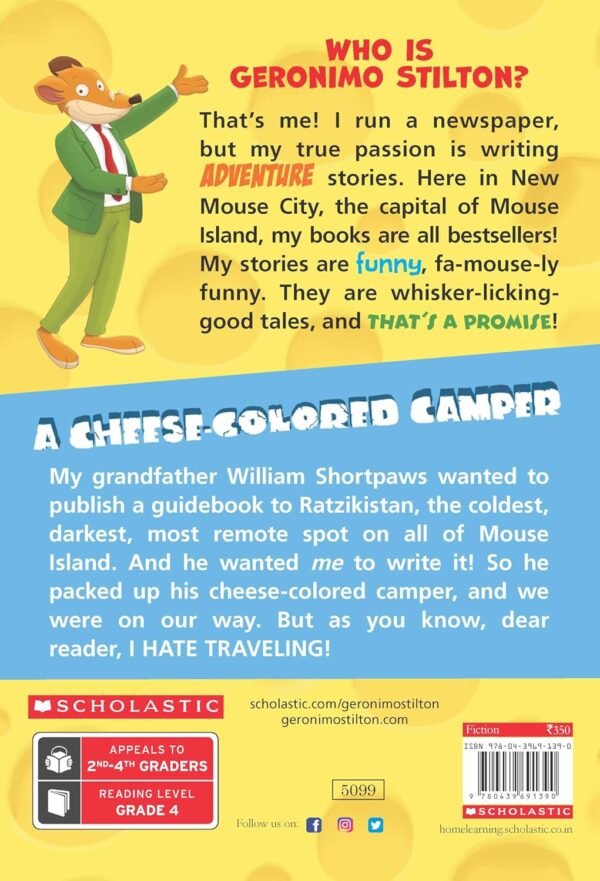 GERONIMO STILTON #16 A CHEESE-COLORED CAMPER - bookplanet.in